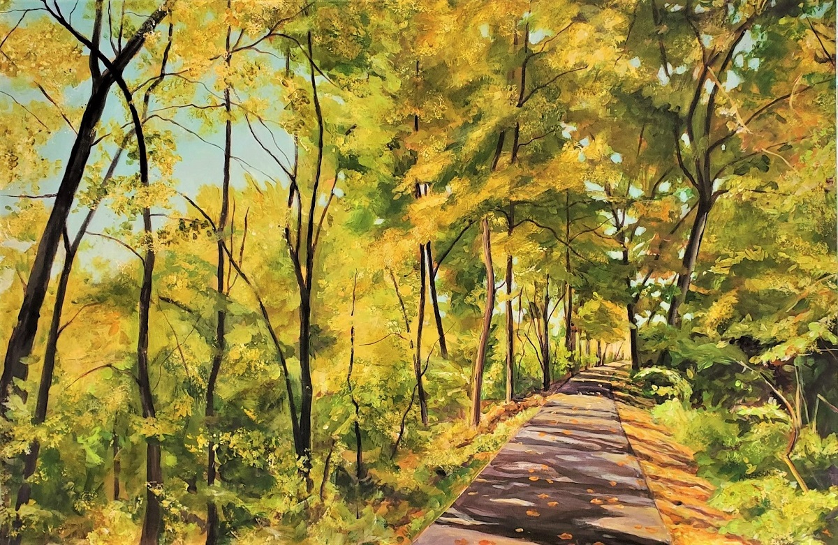 Autumn Walk - Kathy Anderson Art